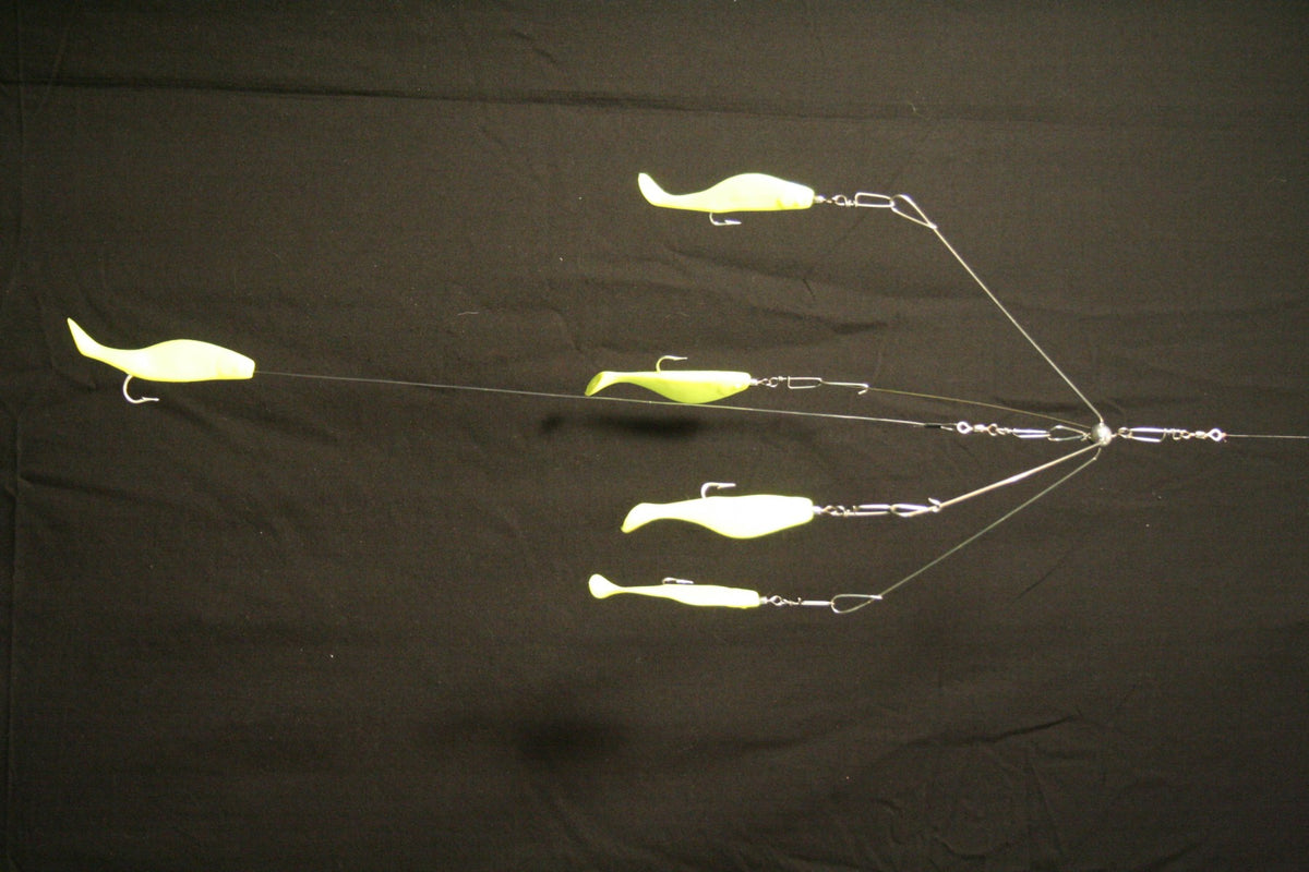 4" NE 4-Arm Shad Rig - Small – 9er's Lures