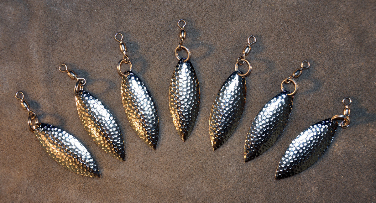 7 Pack Small Silver Spinner Replacements – 9er's Lures